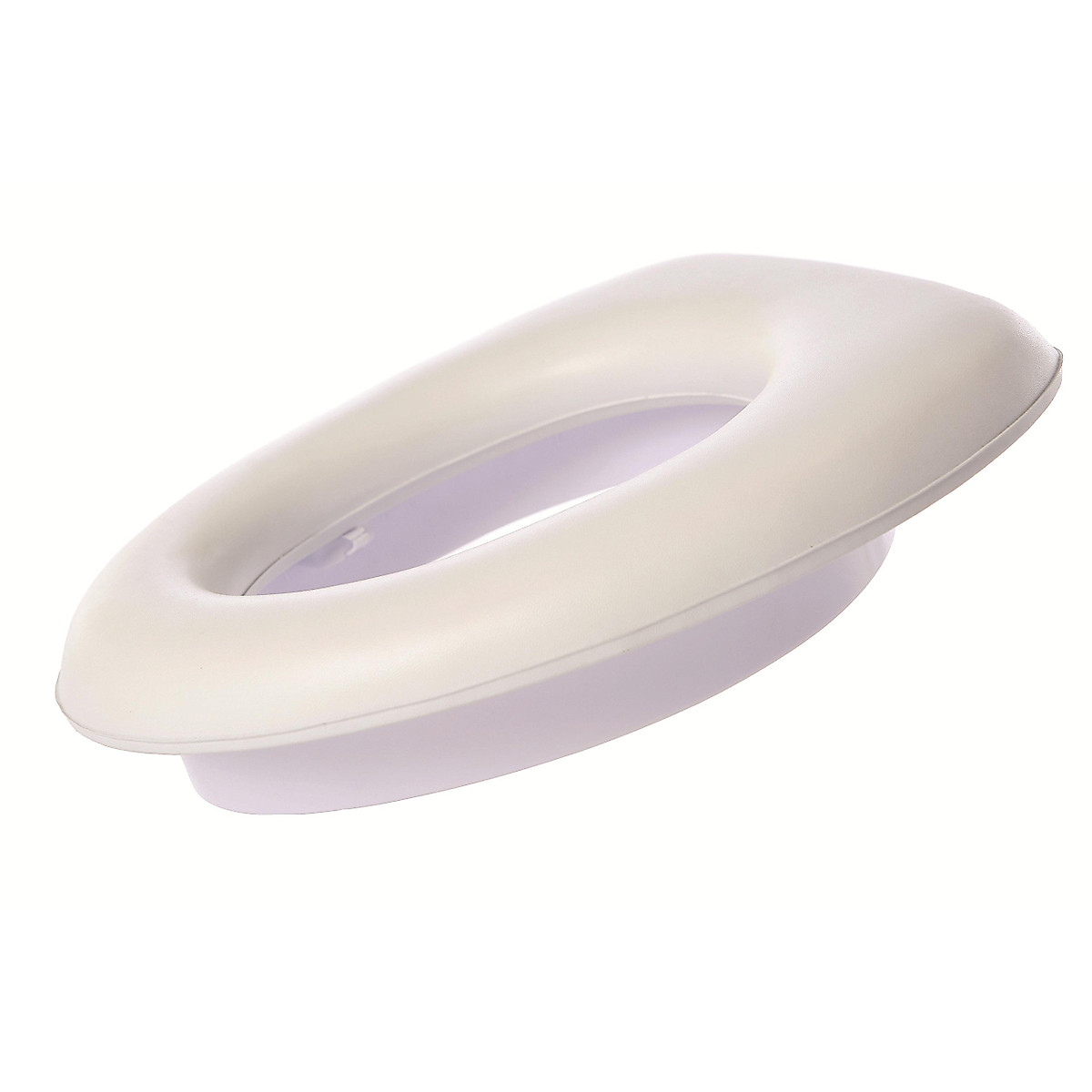 Dreambaby Soft Touch Potty Seat - Comfortable Padded Seat - With High Base Underneath for Secure Positioning - Fit Most Standard Toilets - White - Model L604
