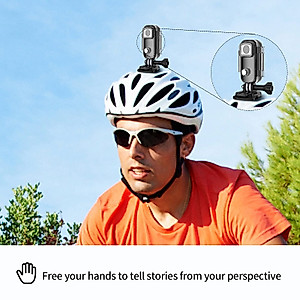 SJCAM C100+ Mini WiFi Action Camera 4K30fps Pocket Sized Wearable Body Camera, Magnetic, APP Control, Underwater Small Vlog Helmet Mount Kits SD Card, Weighs 1oz, 2.4 * 1 * 0.6 inch