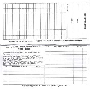 12 Check registers for Personal Checkbook - Checkbook Ledger Transaction Registers Log for Personal or Business Bank Checking Account, Saving Account, Deposit, Credit Card, and Large Booklet