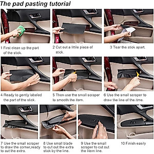 Lypumso High Gloss Black Car Vinyl Wrap Roll 1ft x 10ft Featuring Bubble Free Air-Release Technology Self Adhesive Car Wrap Film Automotive Vinyl Tape Roll for Vehicle Moto Furniture DIY Interior