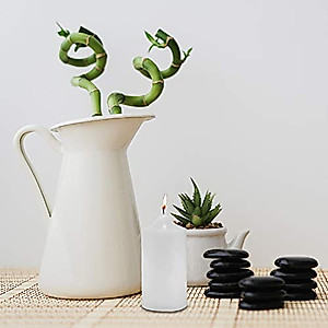 Super Z Outlet 3" x 6" Unscented White Pillar Candle for Weddings, Home Decoration, Relaxation, Spa, Smokeless Cotton Wick. (1 Candle)