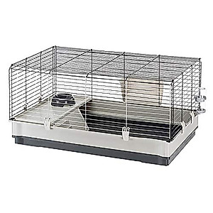 Ferplast Krolik Green Rabbit Cage Deluxe | Rabbit Cage Includes All Accessories & Measures 39.4L x 23.6W x 19.7H & Includes All Accessories | 1-Year Manufacturer's Warranty
