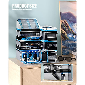 Nifeliz Street Ocean Museum Aquarium Building Blocks and Engineering Toy, Construction Set to Build, Model Set and Assembly Toy for Teens and Adult (2249 Pieces)