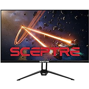 Sceptre IPS 27-inch Gaming Monitor 1920 x 1080p up to 165Hz 1ms AMD FreeSync Premium 119% sRGB DisplayPort HDMI Build-in Speakers, Machine Black (E275B-FPT168S)