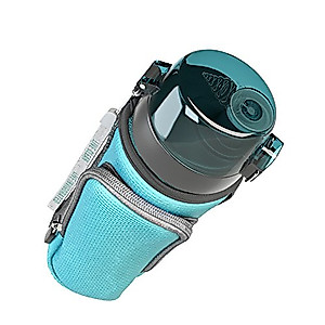 Invigorated Water Alkaline Water Filter Bottle With Carry Case - Enhanced Hydration - Integrated Water Filtration System - Portable Alkaline Water Bottle - PH Water Bottle Alkaline - 25oz-750ml (Aqua)