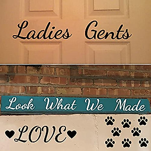 Large Letter Stencils for Painting on Wood - 44 Pack Alphabet Letter Number Stencil Templates with Signs, Reusable Plastic Stencils in 3 Fonts and 284 Designs for Chalkboard Fabric Wood Signs