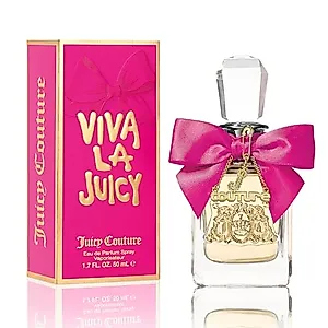 Juicy Couture Viva La Juicy Eau De Parfum, Women's Perfume with Notes of Mandarin, Gardenia & Caramel, Floral & Sweet, EDP Spray, 1.7 fl oz