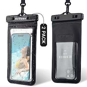 Heifoon Universal Waterproof Phone Pouch Cellphone Dry Bag Case with Lanyard for iPhone 15 14 13 12 Pro Max Xs Max XR X 8 7 6S Plus SE, Galaxy S22 S21 S20 S10 up to 7.0’’