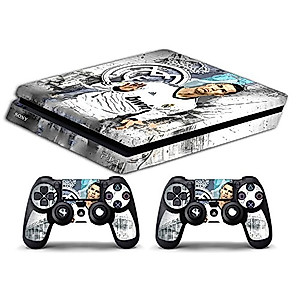 Skin Ps4 Slim - Cristiano Ronaldo Real Madrid - Limited Edition Decal Cover ADESIVA Playstation 4 Slim Sony Bundle