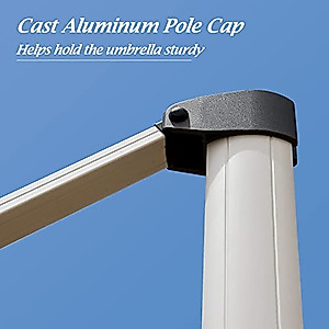 PURPLE LEAF Sunbrella Umbrella 11 Feet Double Top Deluxe Round Patio Umbrella Offset Hanging Umbrella Cantilever Umbrella Outdoor Market Umbrella Garden Umbrella, Spectrum Indigo