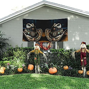 American West Rodeo Hat Personalized Party Banners-Vibrant Party Decorations For Birthday Parties And Events