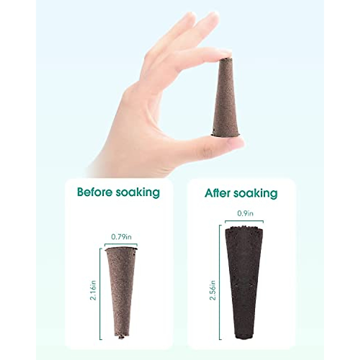 16 Pack Replacement Grow Sponges, Seed Starter Pods Compatible with AeroGarden, Seed Pod Kit Root Growth Sponges Hydroponic Sponges Kit, Refill Pods for Hydroponics Indoor Garden Growing System