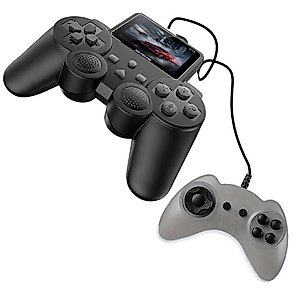 Twin-Video Retro Game Stick Handheld Game Console with 520 FC Games-Portable Video Game Console,Support for Connecting TV & Gamepad Rechargeable Arcade Gaming Player