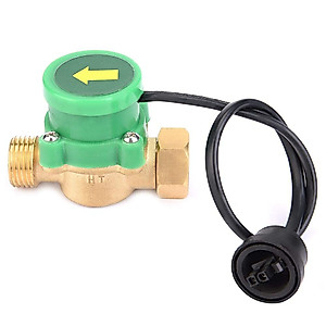Water Flow Switch,G1/2-G1/2 Thread Water Pump Flow Sensor Electronic Pressure Automatic Control Switch 220V