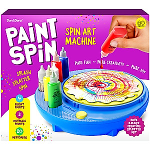 Paint Spin Art Machine Kit for Kids - Arts & Crafts for Boys & Girls Ages - Art Craft Set Easter Gifts for 6-9 Year Old Boy, Girl- Cool Painting Spinner Toys Kits Sets - Birthday Gift Ideas 6 7 8 9