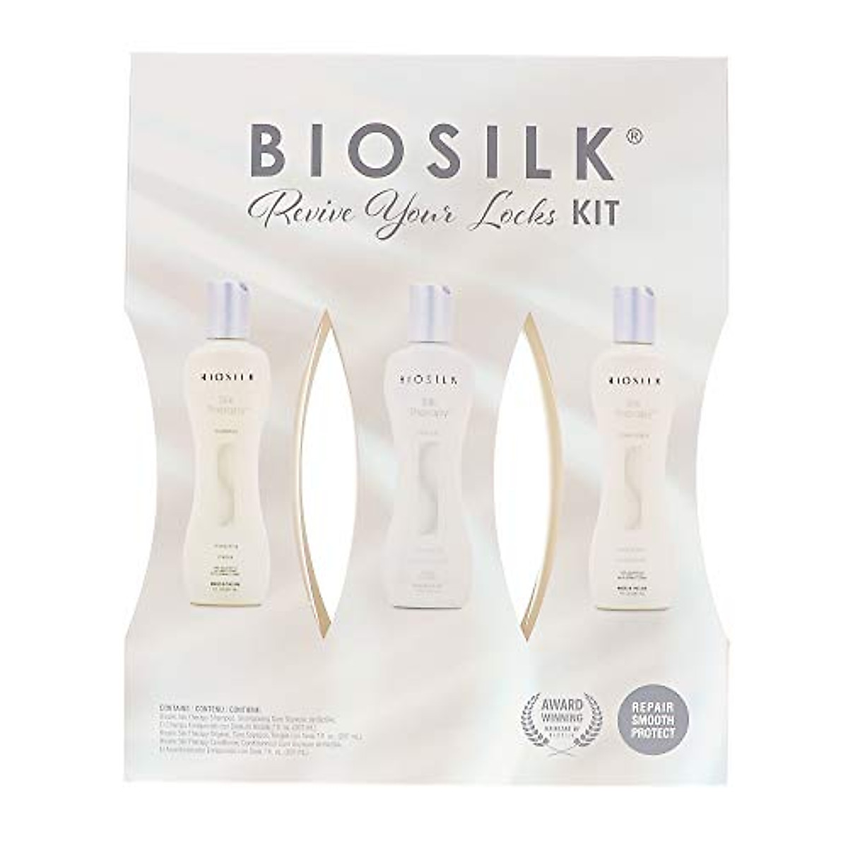 BioSilk Therapy Trio Shampoo Conditioner Original, 7 Fl Oz (Pack of 3)