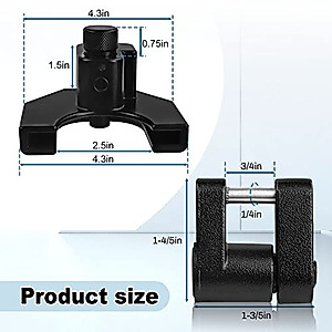 Lonsge Trailer Hitch Coupler Lock Kit|Includes 2" & 1/4" Couplers|Reinforced Solid Steel Coupler Lock for Travel Trailers, RV, Boat & More|Heavy Duty Anti-Theft Tongue Locks for Ultimate Peace of Mind