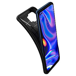 Spigen Rugged Armor Designed for Motorola One 5G Case (2020) - Matte Black