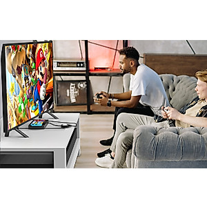 NADESSA Switch Dock for Nintendo Switch, Portable Switch TV Docking Station with HDMI USB 3.0 Port and USB C Charging, Compatible with Steam Deck MacBook Surface Samsung Phone… Black