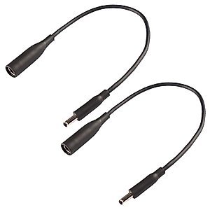 Tip Adapter Converter Cable for Dell 45w 65w 90w, Dongle Tip Connector Charging Converter Adapter Cord Power Supply Cable for Dell Laptop for D5g6m 0d5g6m XPS 12 13 Inspiron 11 13 14 15 17 - 2Pack