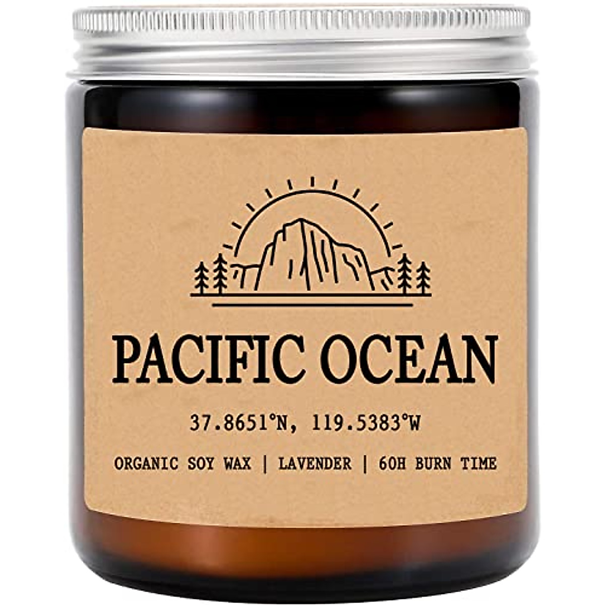 Pacific Ocean - California Scented Candle - Organic Soy Wax - Gift for Her - Gift for Him - New Home Gifts - Birthday Gift for Friend - National Park Gifts - State Candles