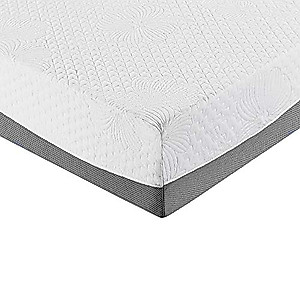 PrimaSleep 10 Inch Wave Gel Infused Memory Foam Mattress,Gray (Full)