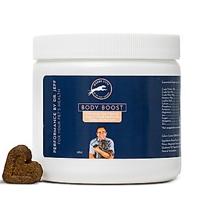 Dr. Jeff Werber Body Boost Multivitamin for Dogs - Heart Shaped Soft Chews with Essential Omega Fatty Acids, Vitamins and Minerals of Dogs - Tasty Beef Flavor - 60 ct.