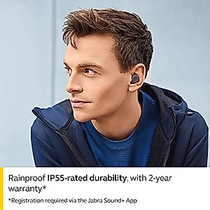 Jabra Elite 3 in Ear Wireless Bluetooth Earbuds – Noise Isolating True Wireless Buds with 4 Built-in Microphones for Clear Calls, Rich Bass, Customizable Sound, and Mono Mode - Dark Grey