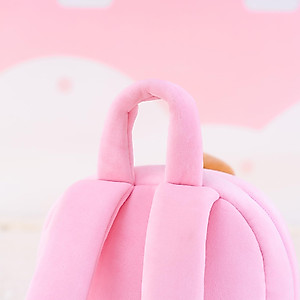 Gloveleya Toddler Backpack with Rag Doll Baby Gifts Angel Girl Pink 9 Inches