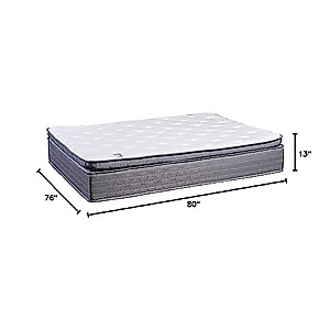 Greaton, 13-Inch Foam Encased Soft Pillow Top Hybrid Contouring Comfort Mattress, King