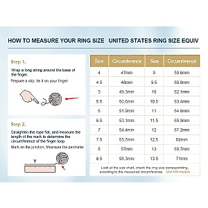 MDFUN 18K Yellow Gold Plated Eternity Rings for Women Cubic Zirconia Wedding Promise Engagement Band Size 8