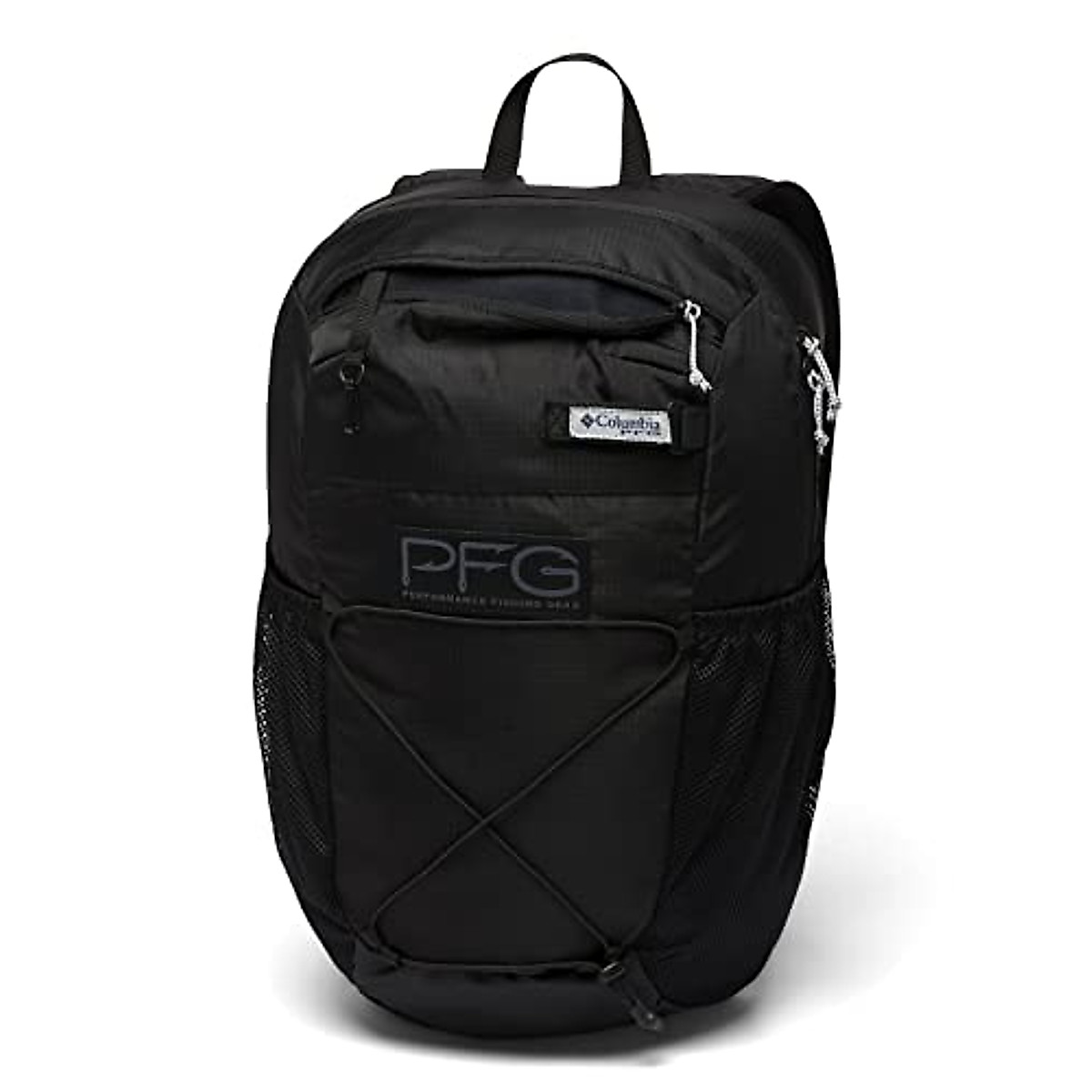 Columbia Unisex PFG Terminal Tackle 22L Backpack, Black/Hooks, One Size