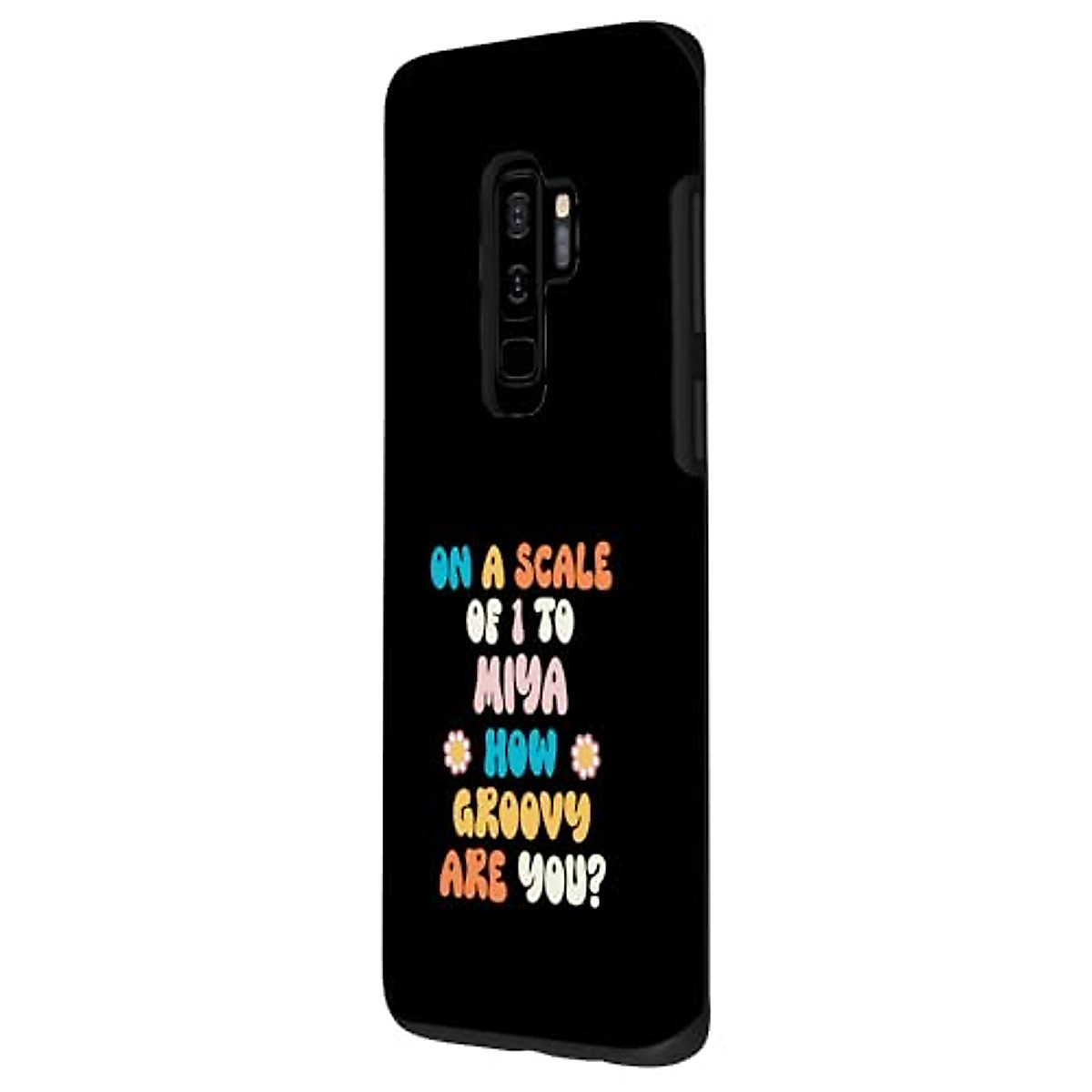 Galaxy S9+ MIYA Cute Retro Girls Groovy MIYA Personalized Name Case