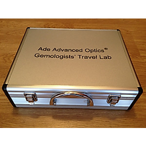 Gemologists' Travel/portable Lab Suitcase. Including Microscope, Dichroscope, Spectroscope, Chelsea Filter, Ruby Filter, Jadeite Filter, Polariscope, Darkfield Loupe, Uv Magnifier, Gem Refractometer, Polariscope, Conoscope, Refractive Index Liquid Oil, Ge