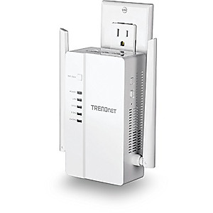 TRENDnet Wi-Fi Everywhere Powerline 1200 AV2 AC1200 Wireless Access Point, Expand Your Wireless Coverage, Built-in Concurrent Dual-Band, 3 x Gigabit Ports, MIMO, Beamforming, White, TPL-430AP