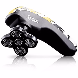 Head Shaver for Bald Men, Water-Resistant, Replaceable Head, Rechargeable, Electric, Cordless, Ergonomic, Bald Buddy