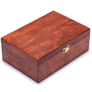 Husaria Staunton Tournament No. 6 Chessmen with 2 Extra Queens and Wooden Box, 3.9-inch Kings