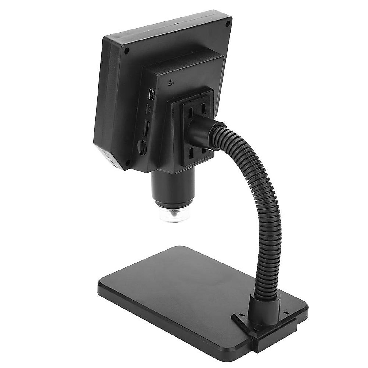 Digital Microscope kit, 100-240V Portable 4.3" G600 1-600X Magnifier 1080P LCD Digital Microscope Lithium Battery High Brightness 8 LEDs, Support Inserting Memory Card(US)