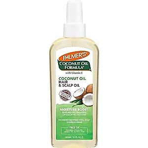 Palmer's Coconut Oil Moisture Boost, Restorative Hair and Scalp Oil Spray, Lasting Hydration and Shine for Dry or Damaged Hair, Promotes Scalp Health, 5.1 Oz