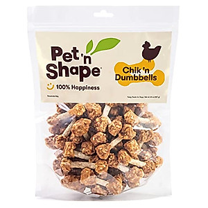 Pet 'n Shape Chik 'N Rice Dumbbells - All Natural Dog Treats, Chicken, 32 oz