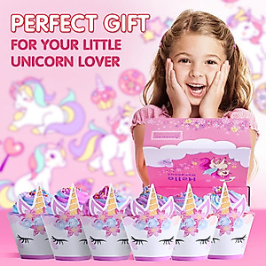 Bath Bombs for Kids, Unicorn Kids Bath Bombs with Toys Inside, Bath Bombs for Girls with Surprise Inside, Unicorns Toys Set for Girls with Jewelry Princess Toys, Birthday Children's Day