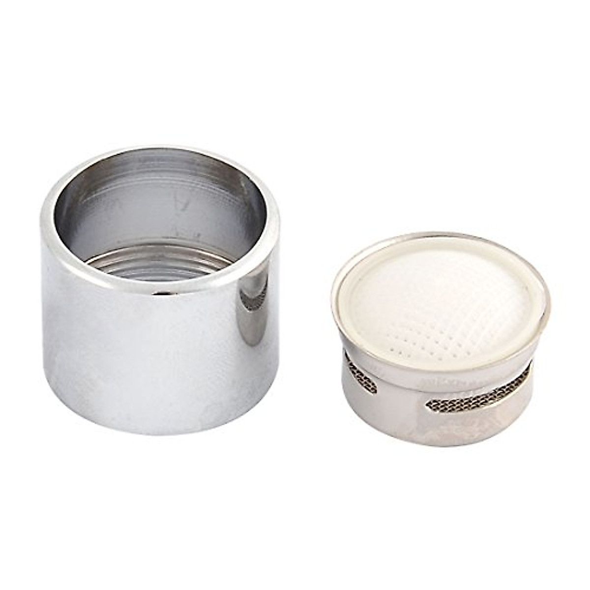 Qtqgoitem Stainless Steel Household Faucet Filter Net Nozzle 21mm Female Thread 2 Pcs Silver Tone (Model: 710 365 703 88b d48)