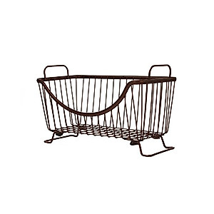 Spectrum Diversified Ashley Stackable Storage Basket, Large, Bronze (20324)