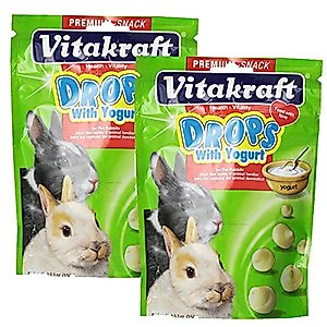Vitakraft Rabbit Drops and 5.3-Ounce Pouch, Yogurt Drops (2-Pack)