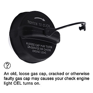 Fokes Gas Cap, Fuel Cap For 2003-2018 Jeep Wrangler JK, Wrangler TJ, Liberty, Cherokee, Compass, Commander,Grand Cherokee & Dodge Ram 1500 Journey Dakota Dart Caravan & Chrysler 200 300#52030387AB