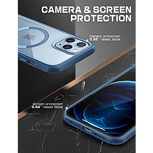 SUPCASE for iPhone 13 Pro Max Case (Unicorn Beetle Mag),[Compatible with MagSafe] [Military-Grade Protection] Protective Slim Clear Magnetic Shockproof Phone Case for iPhone 13 Pro Max, Azure