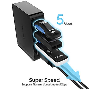 SABRENT 7 Port USB 3.0 HUB + 2 Charging Ports with 12V/4A Power Adapter [Black] (HB-U930)