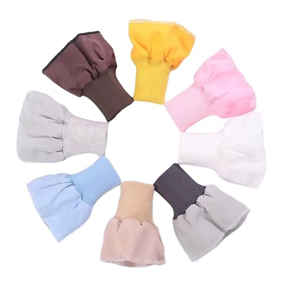 1 Pair Tubular Knit Stretchy Rib Cuffing Material Replacement for Padded Jacket Coat Sleeve Cuffs Sewing DIY