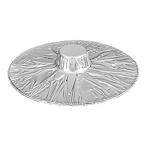 Foil Lux 34 Ounce Pans And Lids, 10 Disposable Pots With Lids - Oven-Ready, Stove Compatible, Aluminum Foil Baking Pans, Freezable, For Outdoor Camping, Vacation, Picnic, And More - Restaurantware