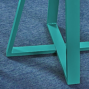 Christopher Knight Home Kate Outdoor Iron Bistro Set, Matte Teal